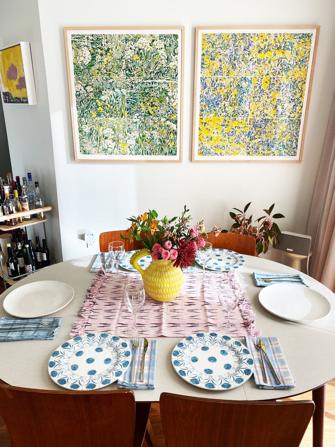 Xela Light Pink Jaspe Kitchen Towel – Archive New York