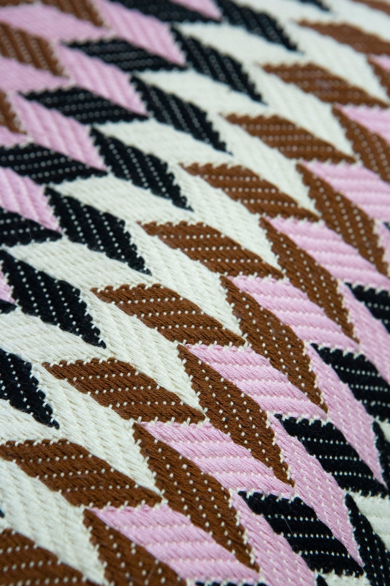 Almolonga 70s Dream Pillow - Pink & Brown 20" x 20" – Archive New York