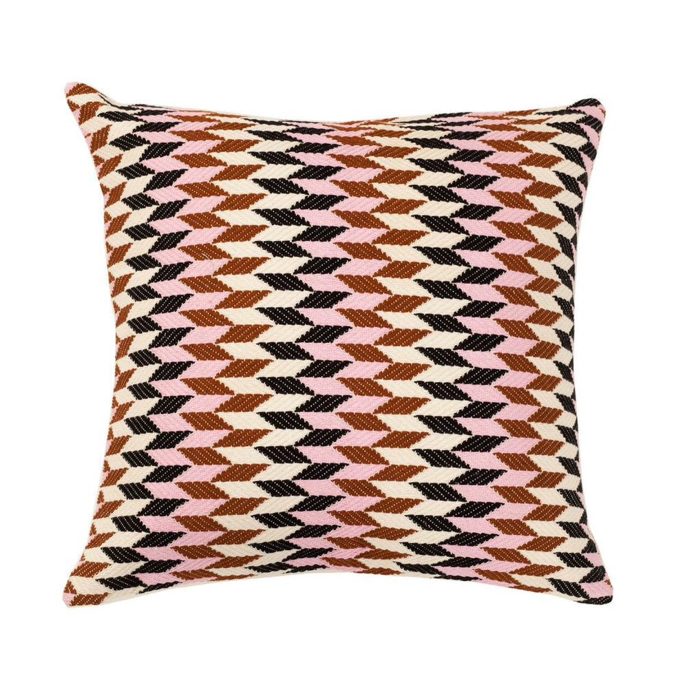 Almolonga 70s Dream Pillow - Pink & Brown 20" x 20" – Archive New York