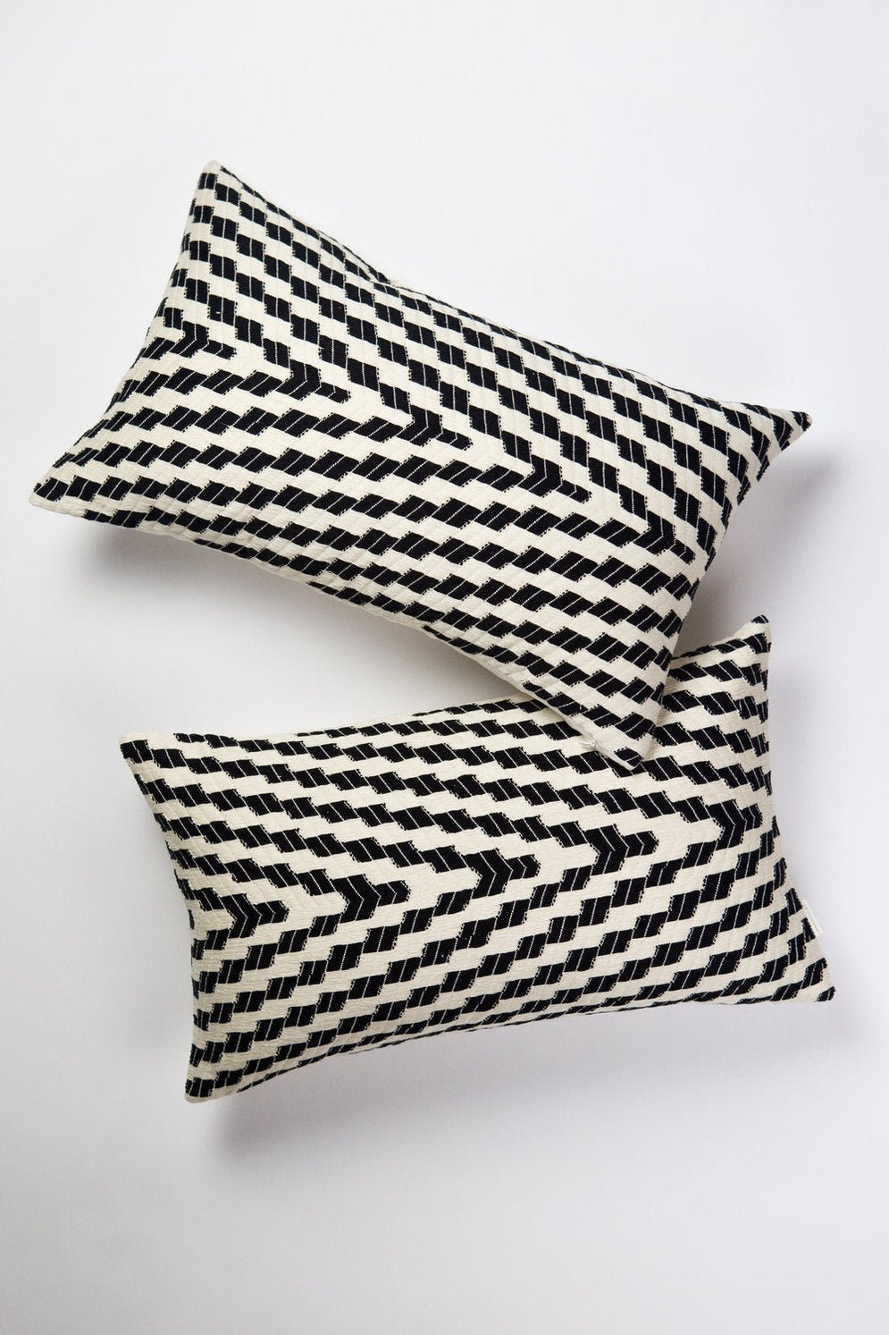 Almolonga Zig Zag Pillow - Black & White – Archive New York
