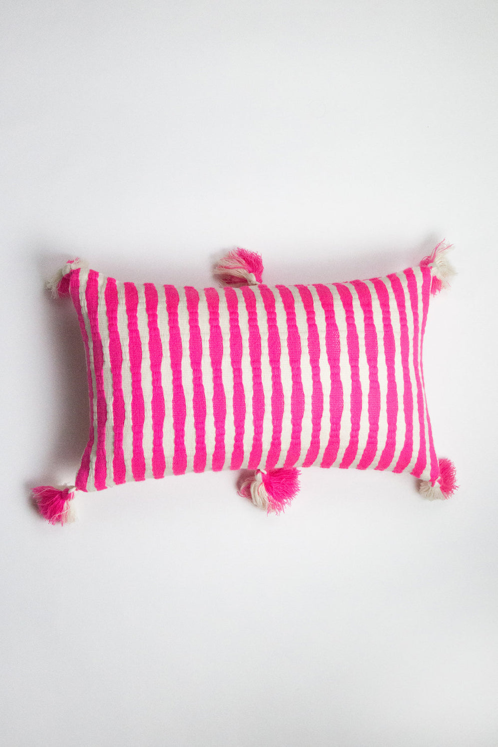 Antigua Pillow - Neon Pink | Handwoven Guatemalan Textile | Archive New ...