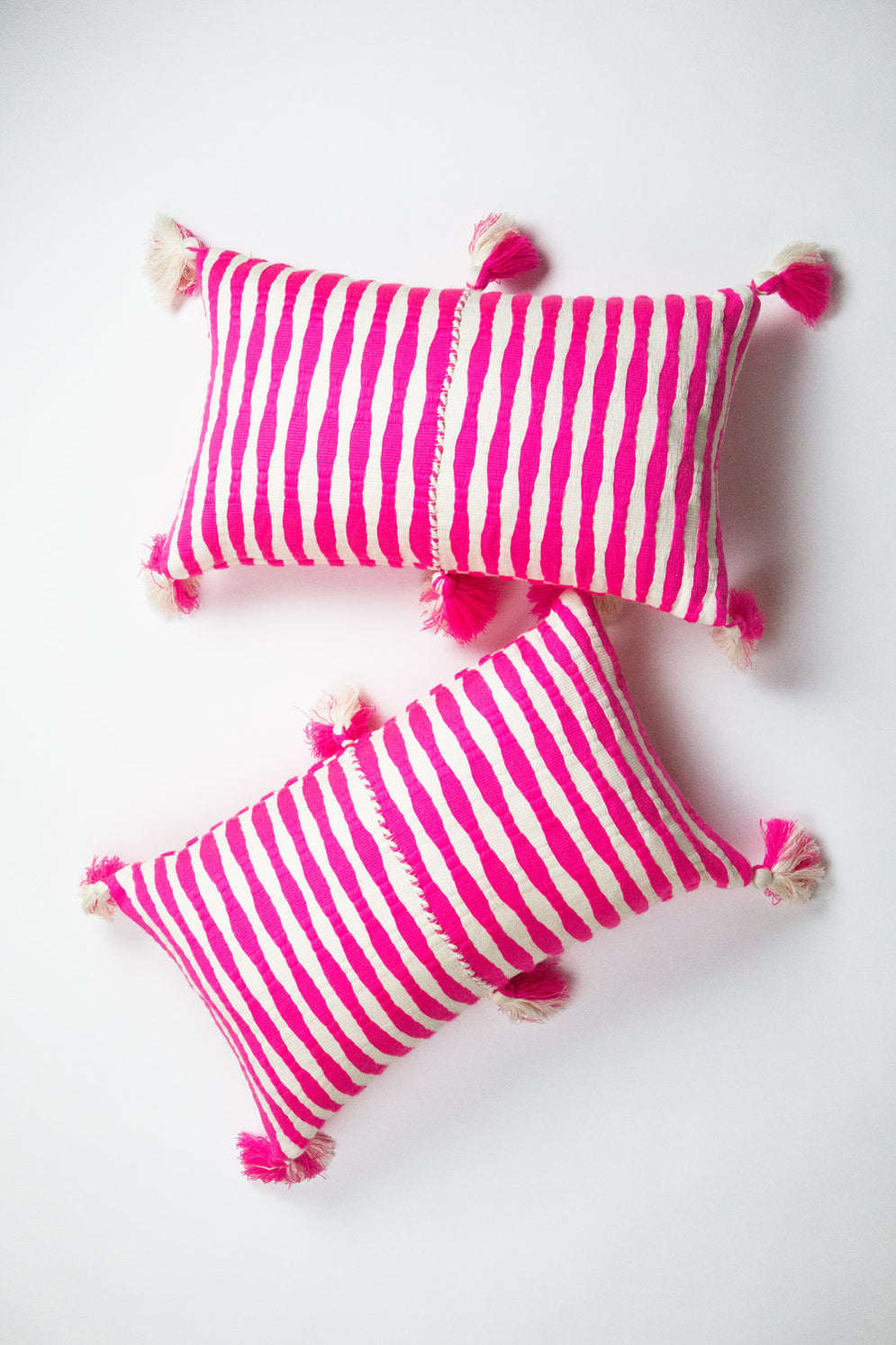 Antigua Pillow - Neon Pink | Handwoven Guatemalan Textile | Archive New ...
